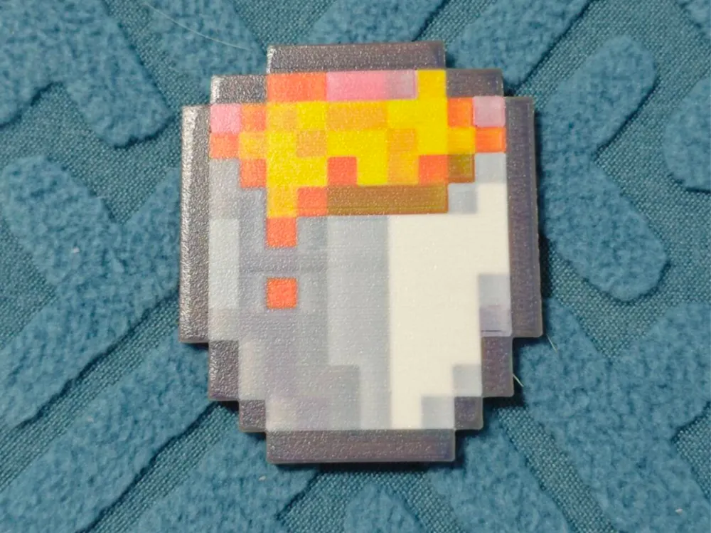 【Four-color printing】Minecraft Lava_Bucket Lava Bucket - Free 3D Print ...