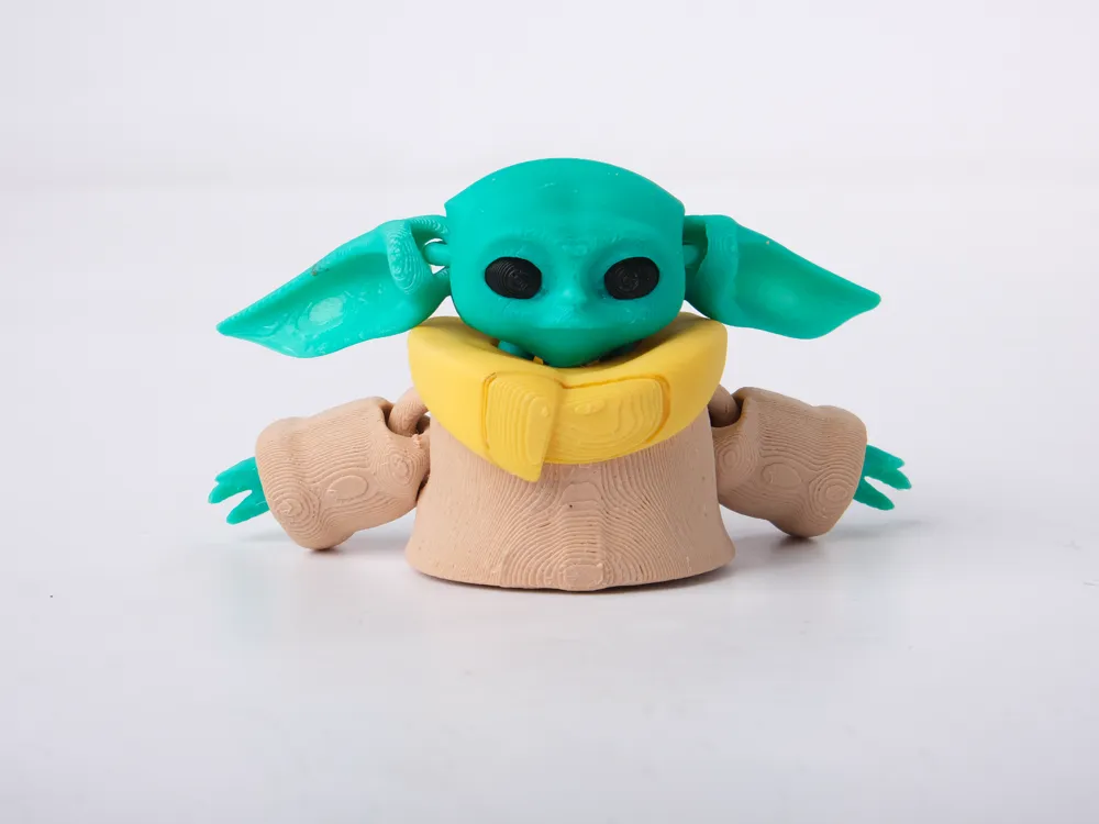 Flexi Grogu Figure – Articulated Cute Collectible - Free 3D Print Model ...