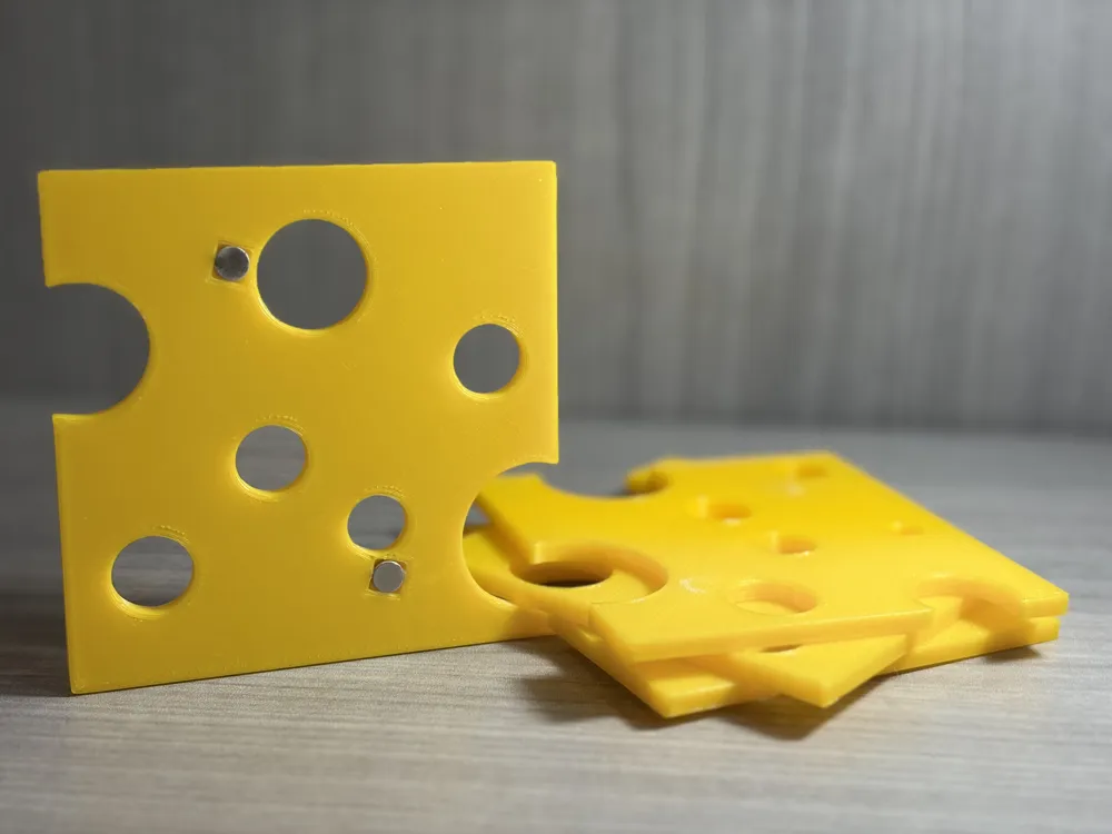 Cheese Coaster - Free 3D Print Model - MakerWorld
