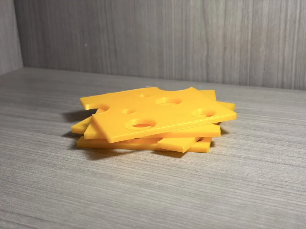 Cheese Coaster - Free 3D Print Model - MakerWorld