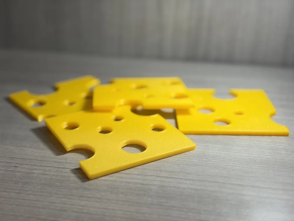 Cheese Coaster - Free 3D Print Model - MakerWorld