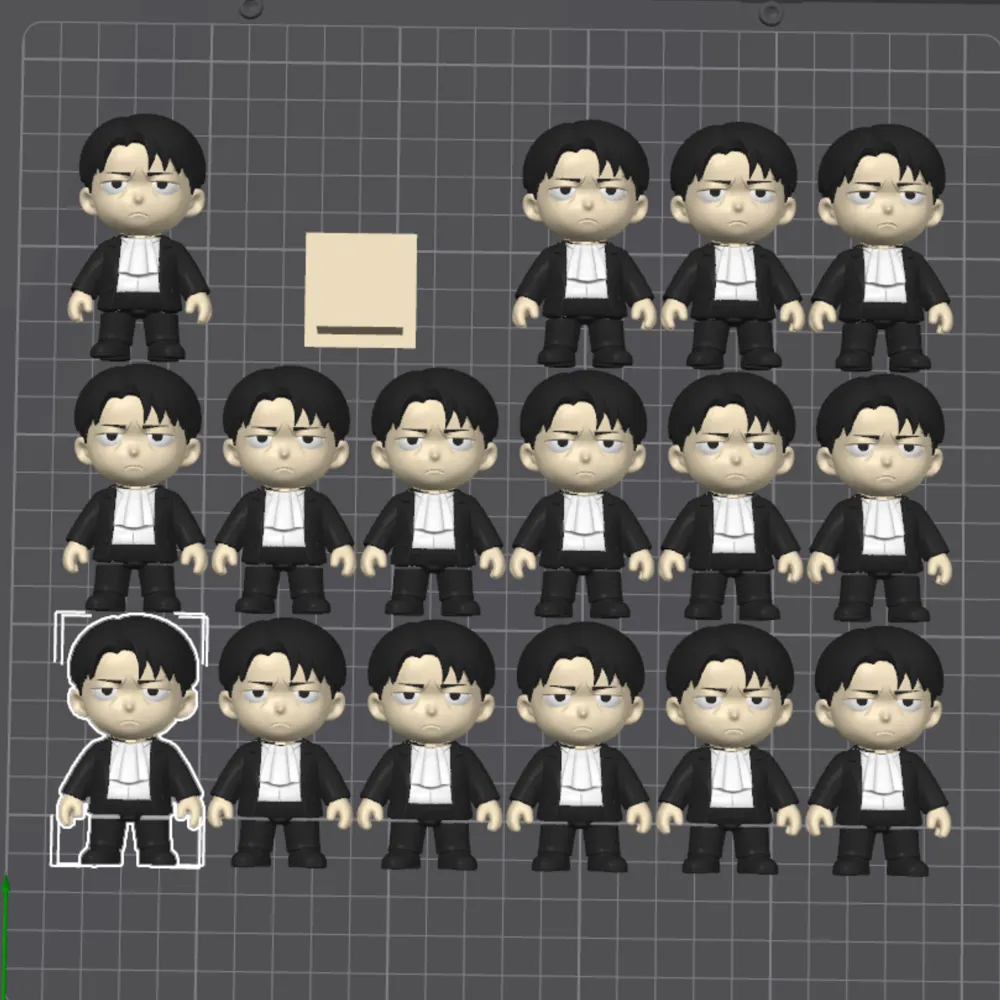 Levi Ackerman flexi mini - Free 3D Print Model - MakerWorld