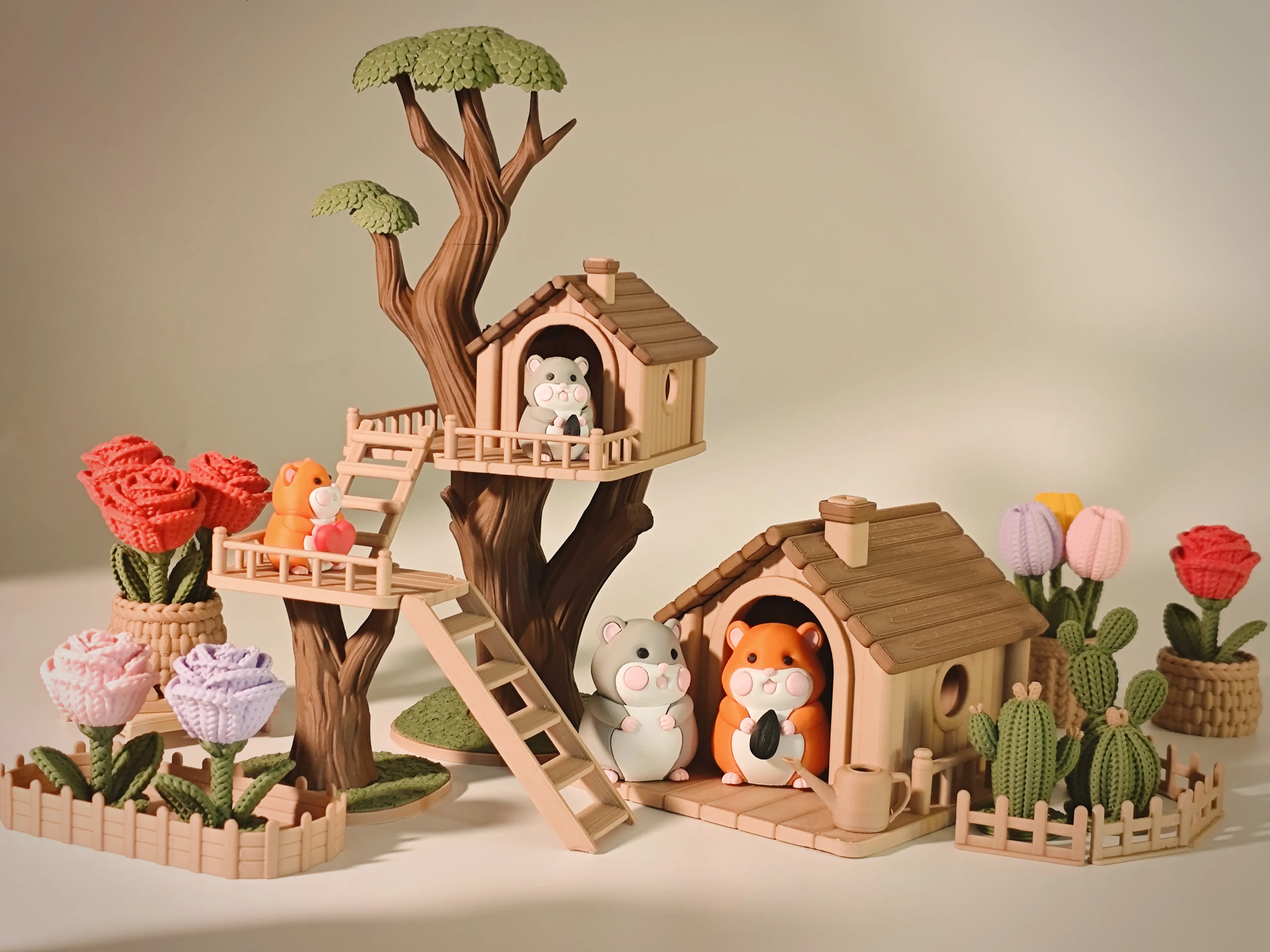 Treehouse Garden - Free 3D Print Model - MakerWorld