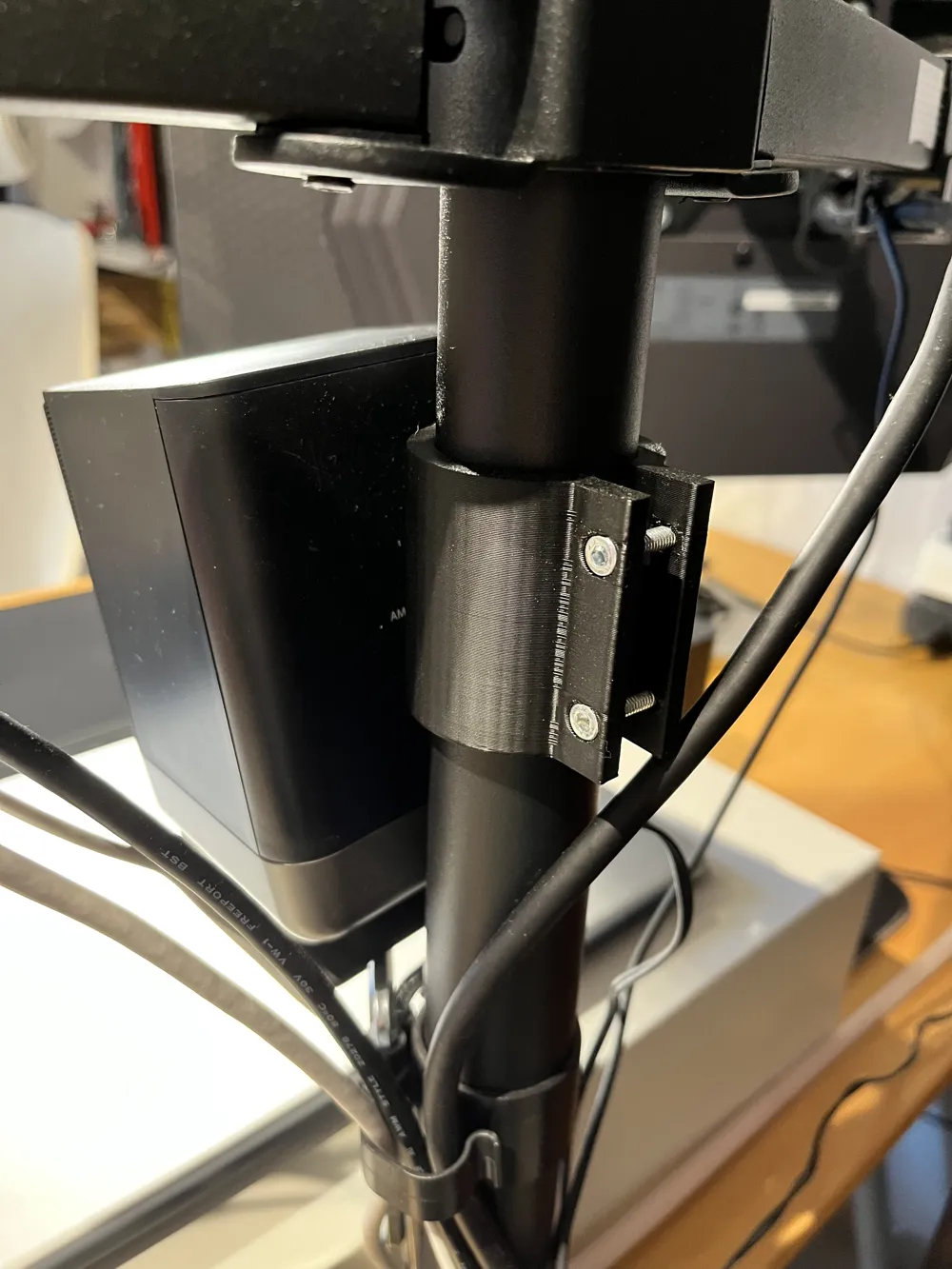 Speaker mount for monitor stand - Free 3D Print Model - MakerWorld