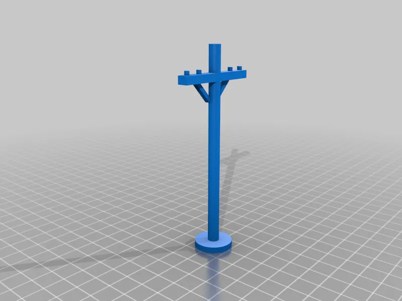 ho scale electric pole finished - Free 3D Print Model - MakerWorld