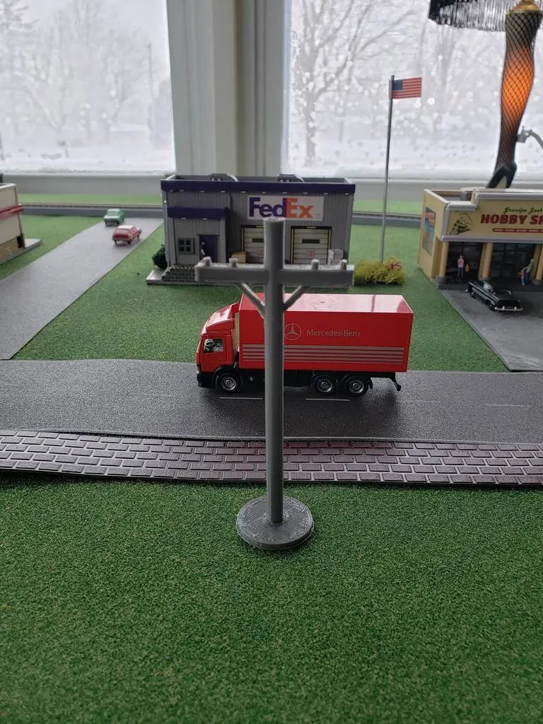 ho scale electric pole finished - Free 3D Print Model - MakerWorld