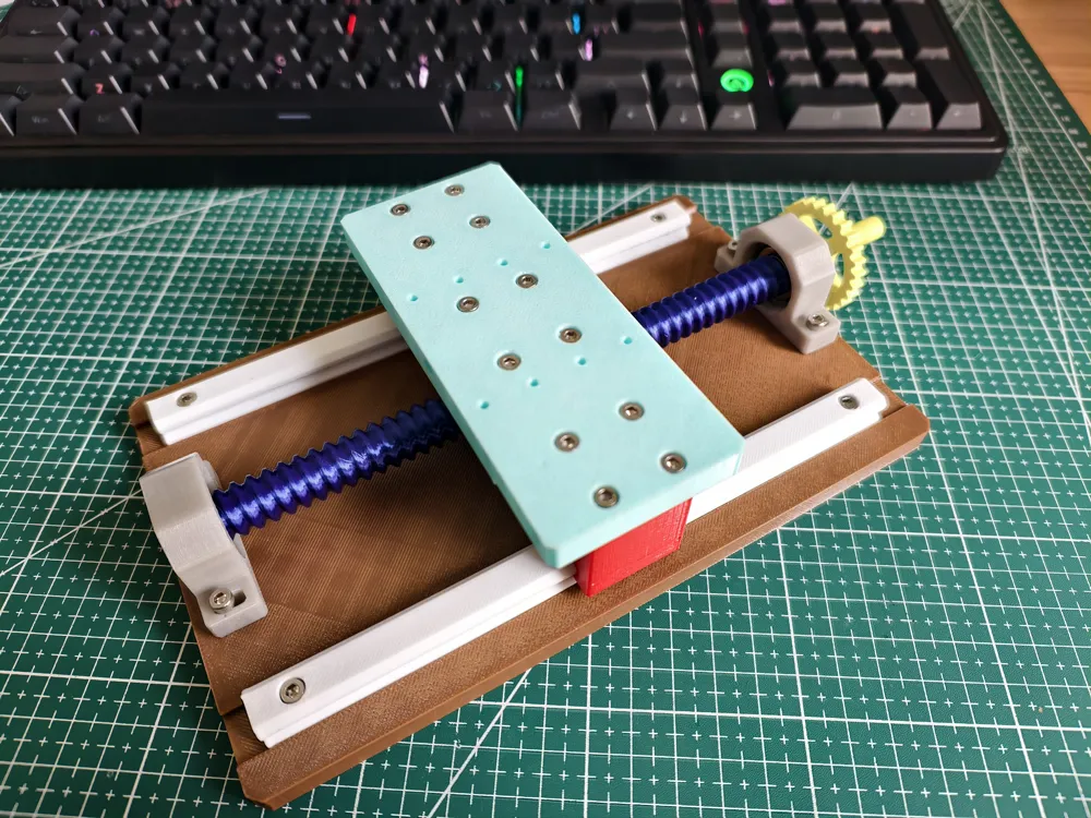 Ball screw linear slide mechanism - Free 3D Print Model - MakerWorld