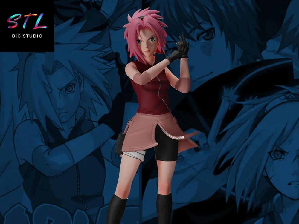 Sakura Haruno - Free 3D Print Model - MakerWorld