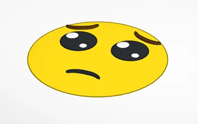 Sad Emoji - Free 3D Print Model - MakerWorld