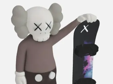 Kaws snowboard - Free 3D Print Model - MakerWorld