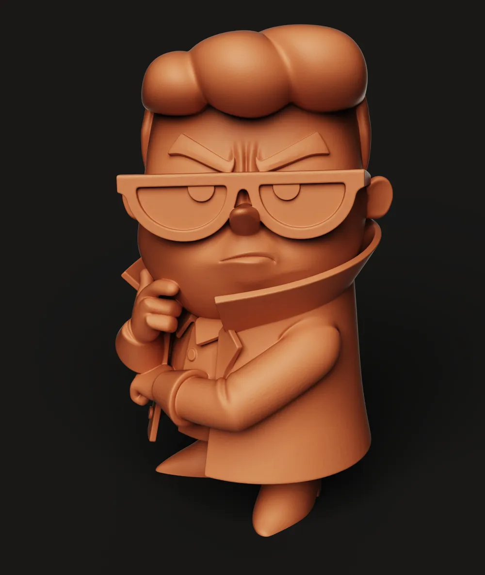 Boy Genius Scientist Dexter Fan Art - Miniature - Free 3D Print Model ...