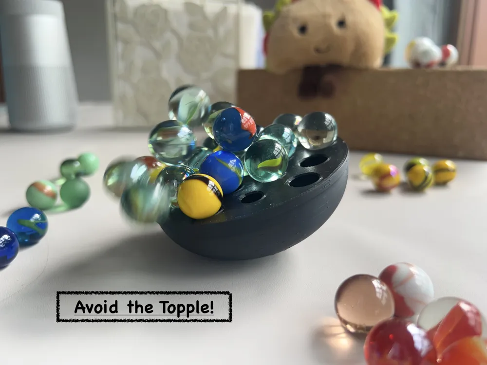 BalanceBall - Marble Stacking Game - Free 3D Print Model - MakerWorld