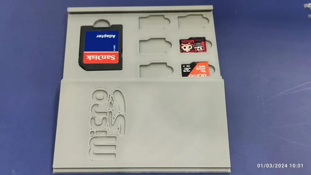 MicroSD credit card Case - Free 3D Print Model - MakerWorld