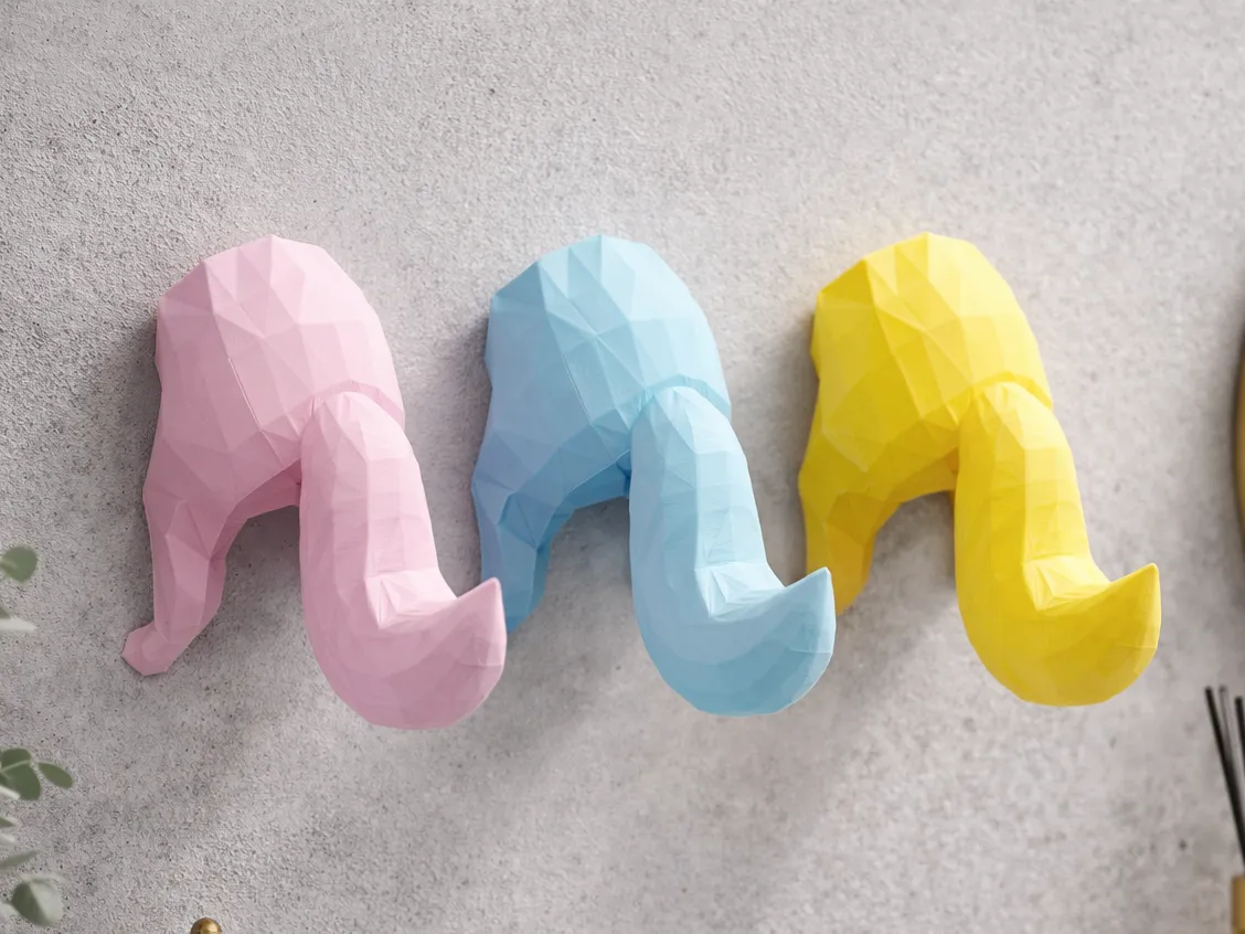 Fox Tail Wall Hook – Low Poly Wall Decor - Free 3D Print Model - MakerWorld