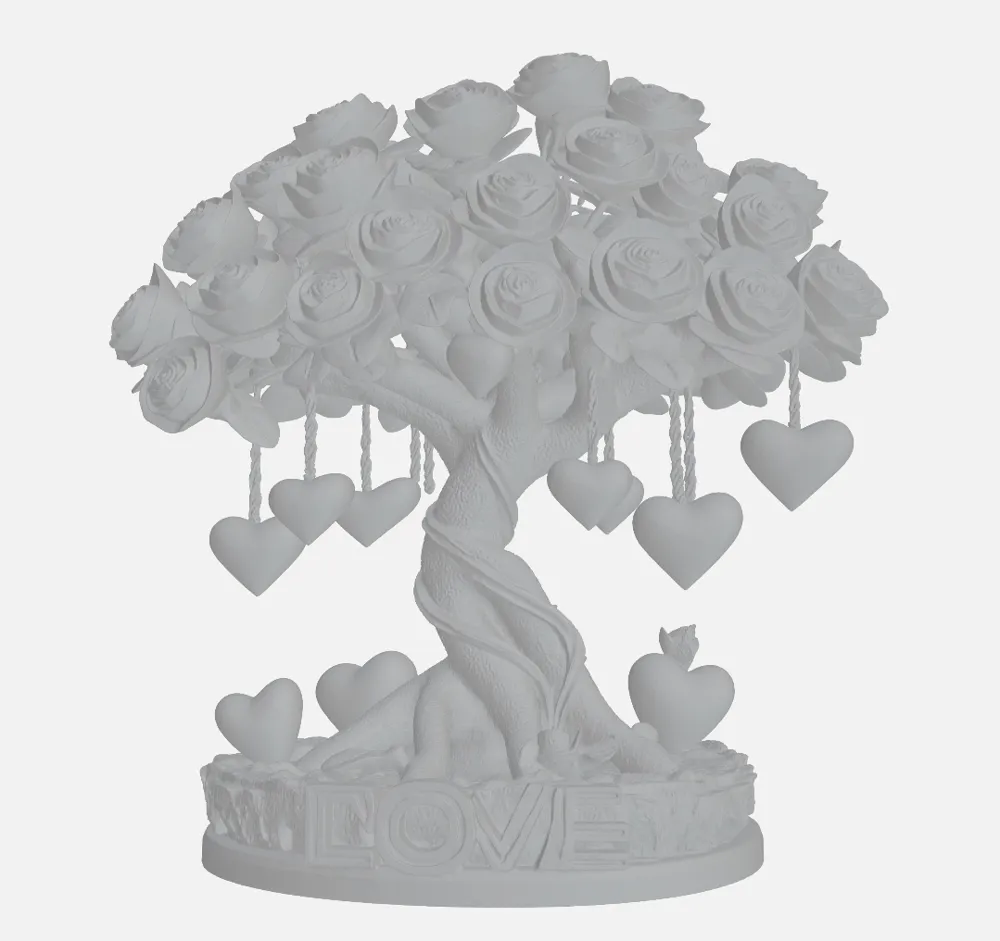 Tree of love - valentines - Free 3D Print Model - MakerWorld