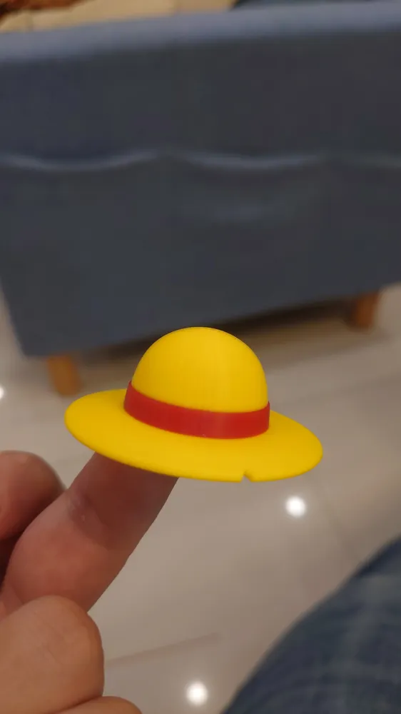 Luffy's Straw Hat, One Piece Straw Hat Keychain Anime - Free 3D Print ...