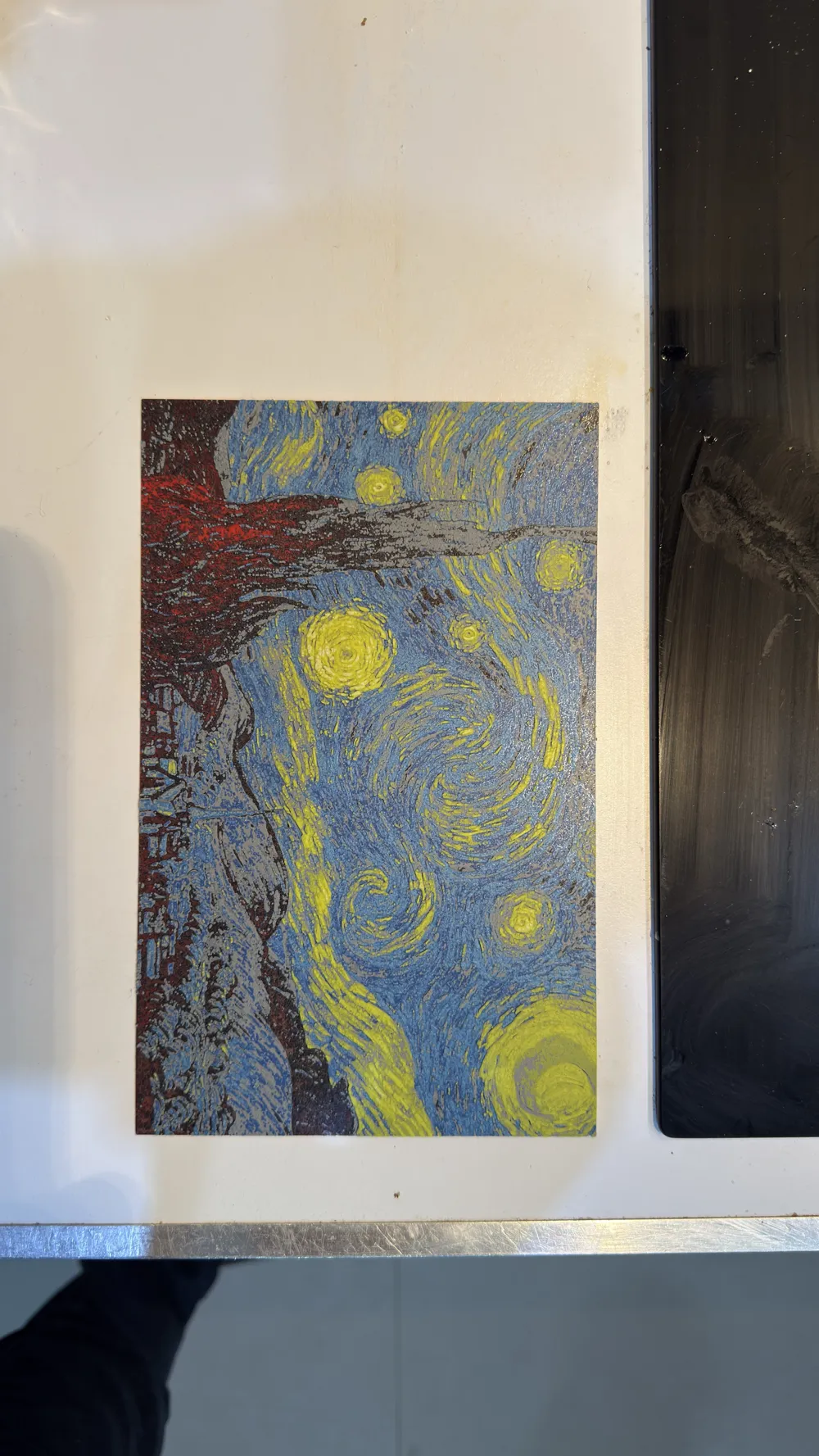 Van Gogh Starry Night Hueforge - Free 3D Print Model - MakerWorld