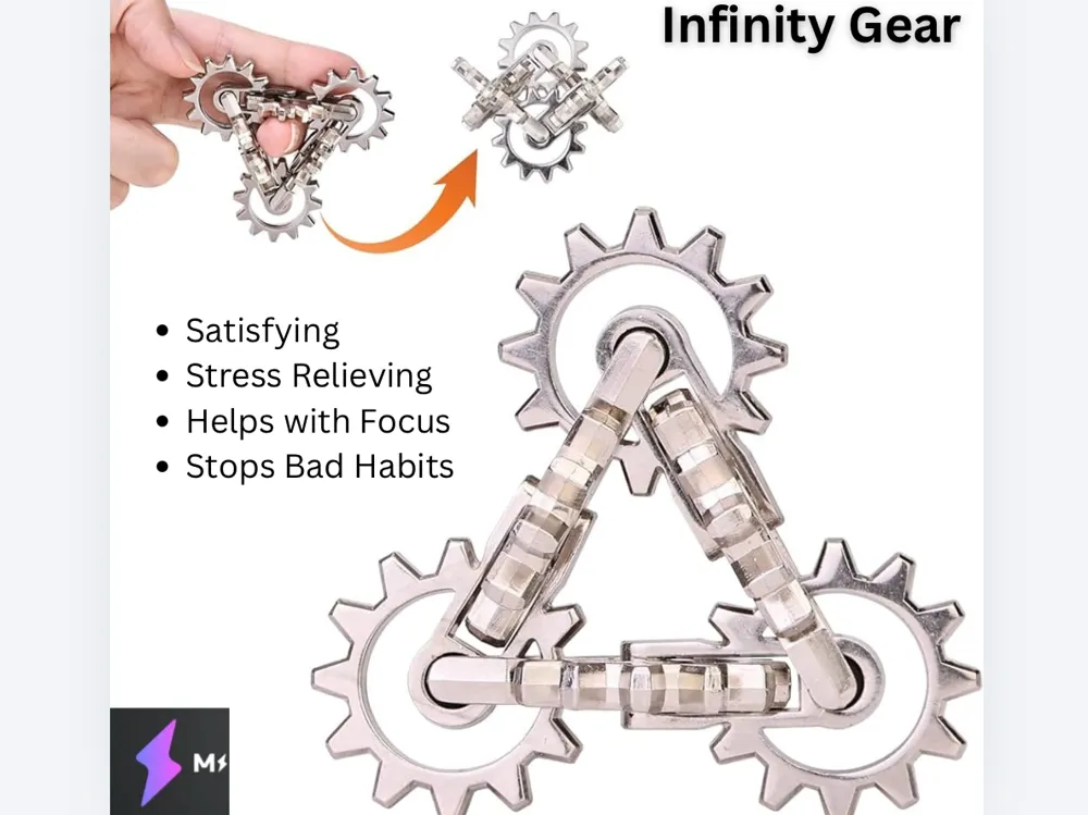 Infinity Gear/Infinite Gear, Fidget. v2 - Free 3D Print Model - MakerWorld