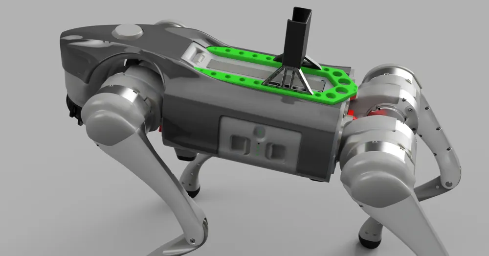 Karlz Unitree Go2 Body Cover With Addons - Free 3D Print Model - MakerWorld
