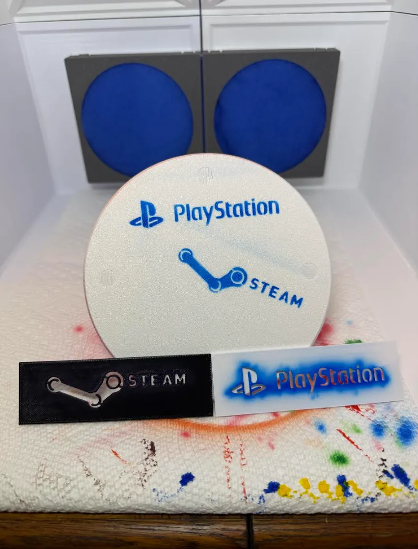 xbox roblox playstation steam stencils - Free 3D Print Model - MakerWorld