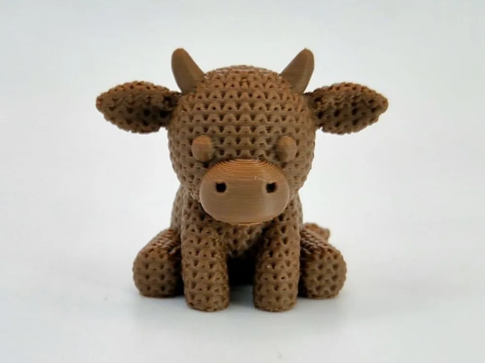 Knitted Cow - Free 3D Print Model - MakerWorld