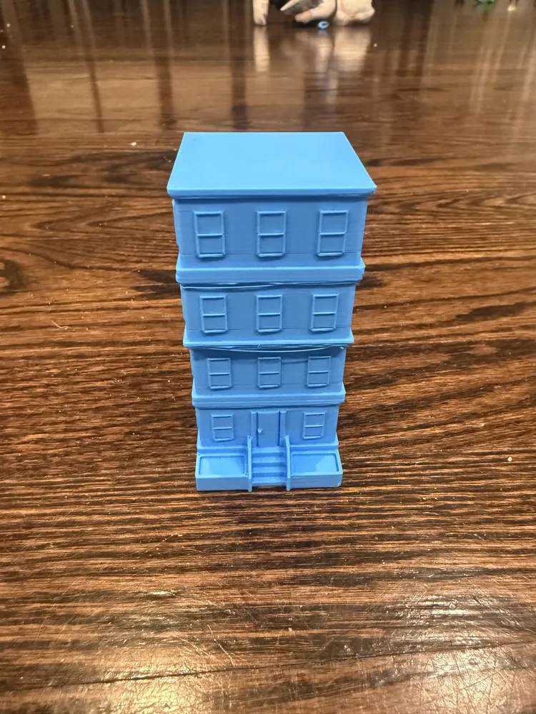 4 floor apartment building - Free 3D Print Model - MakerWorld