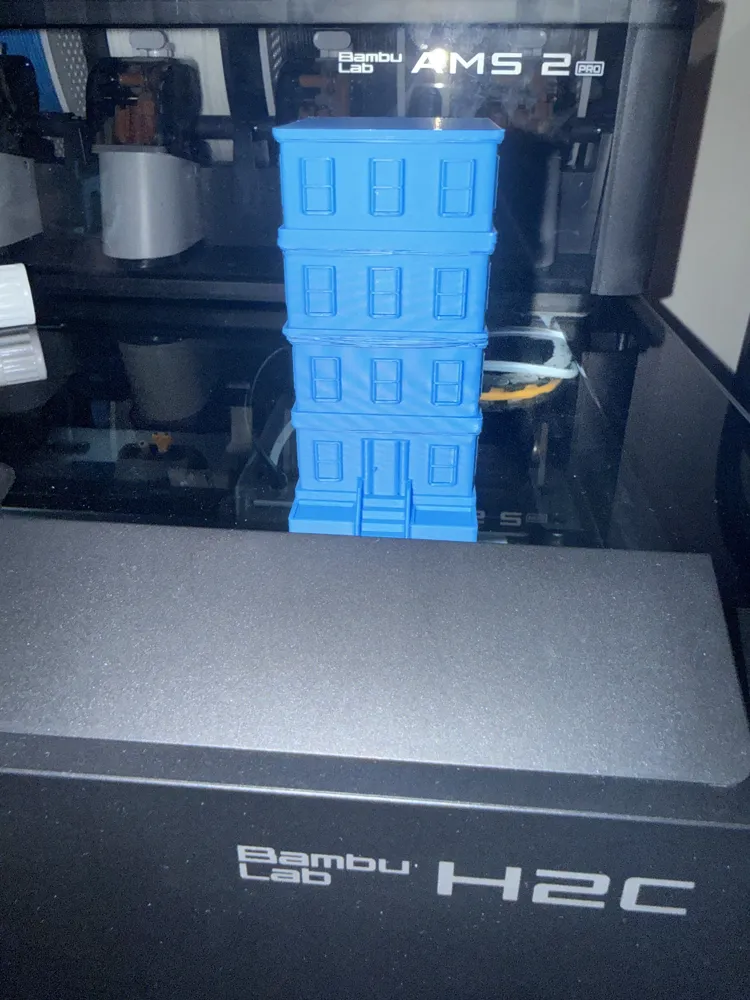 4 floor apartment building - Free 3D Print Model - MakerWorld