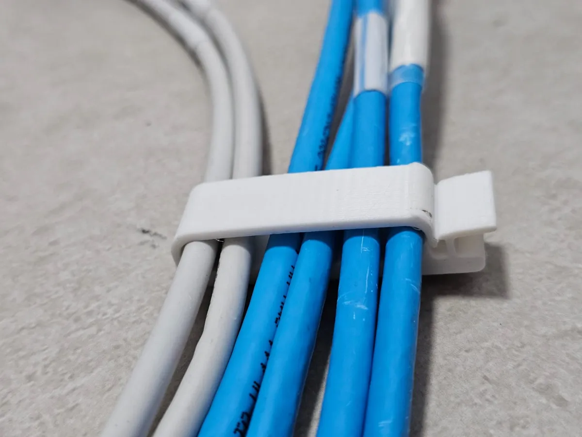 Flexible Snap-on Cable Management Clip - Free 3D Print Model - MakerWorld