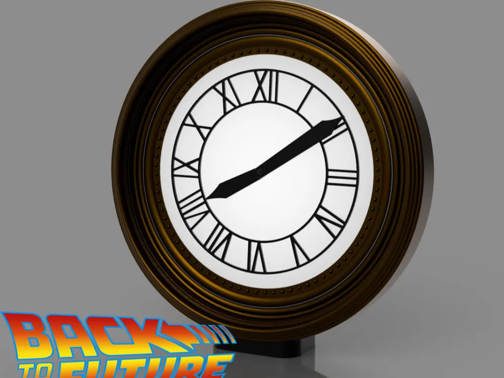 Karlz Back 2 The Future Tower Clock n Stand - Free 3D Print Model ...