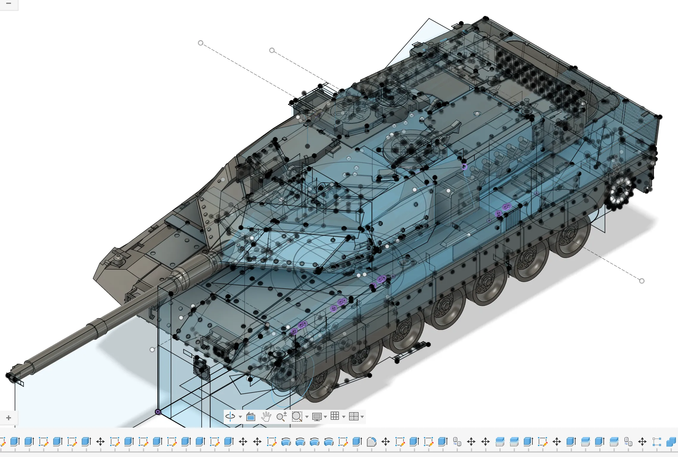 Leopard 2 A7 Main Battle Tank Movable Cannon 1/35 - Free 3D Print Model ...
