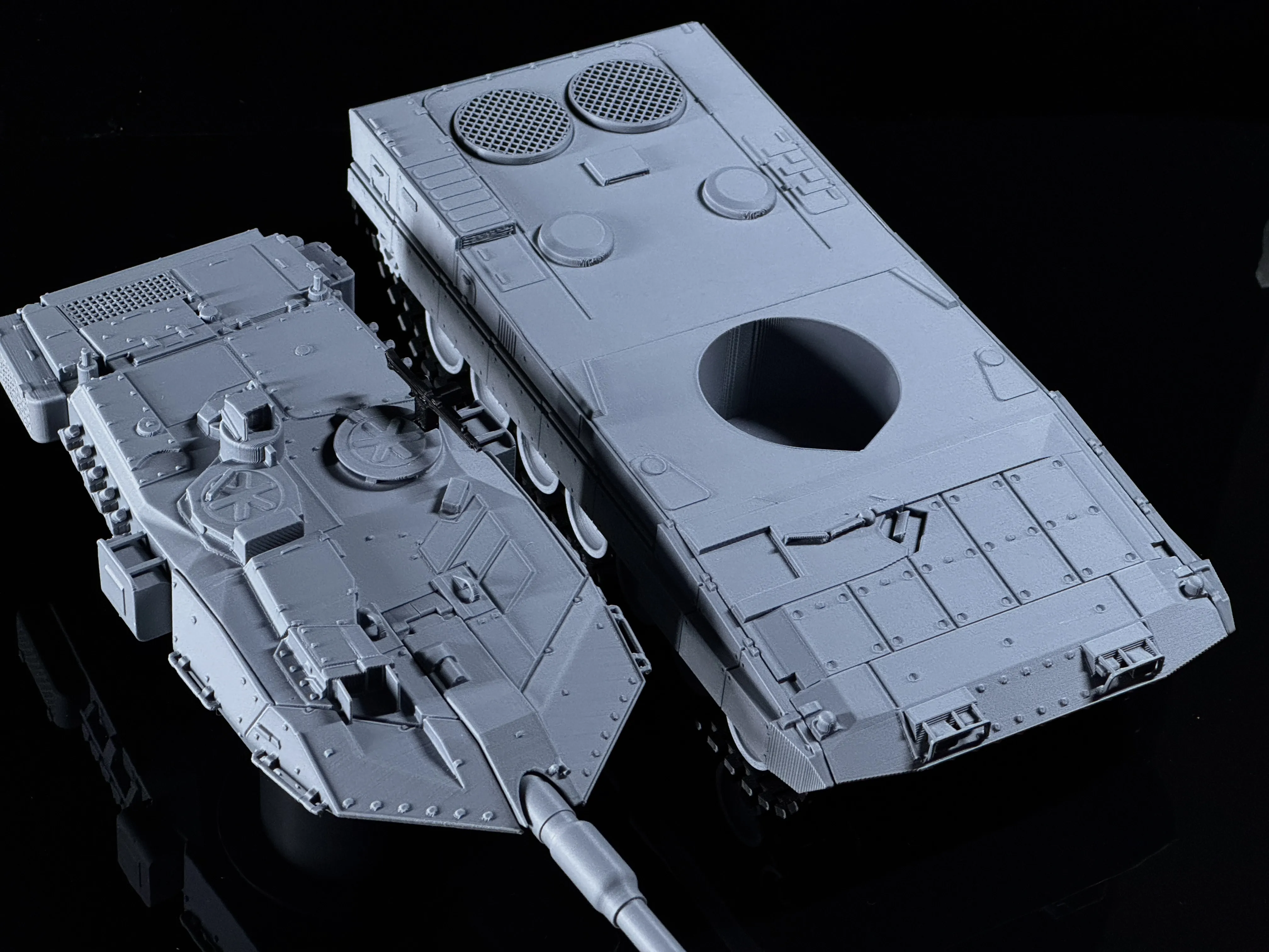 Leopard 2 A7 Main Battle Tank Movable Cannon 1/35 - Free 3D Print Model ...