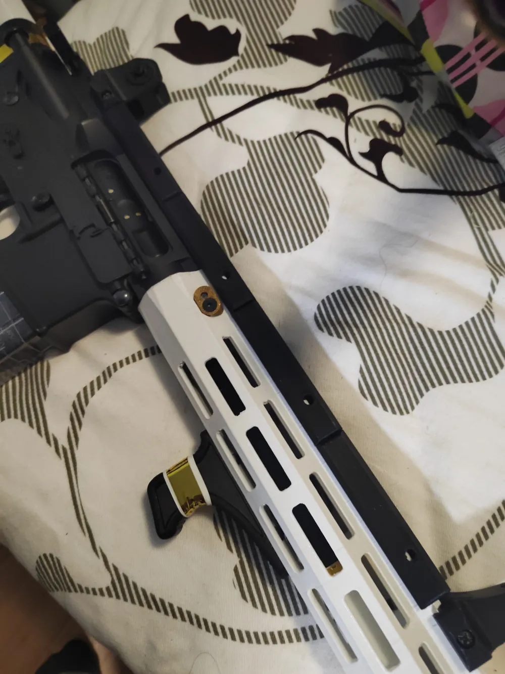 My own 25mm scope mount and 21.2mm Picatinny to M-LOK adapter module ...