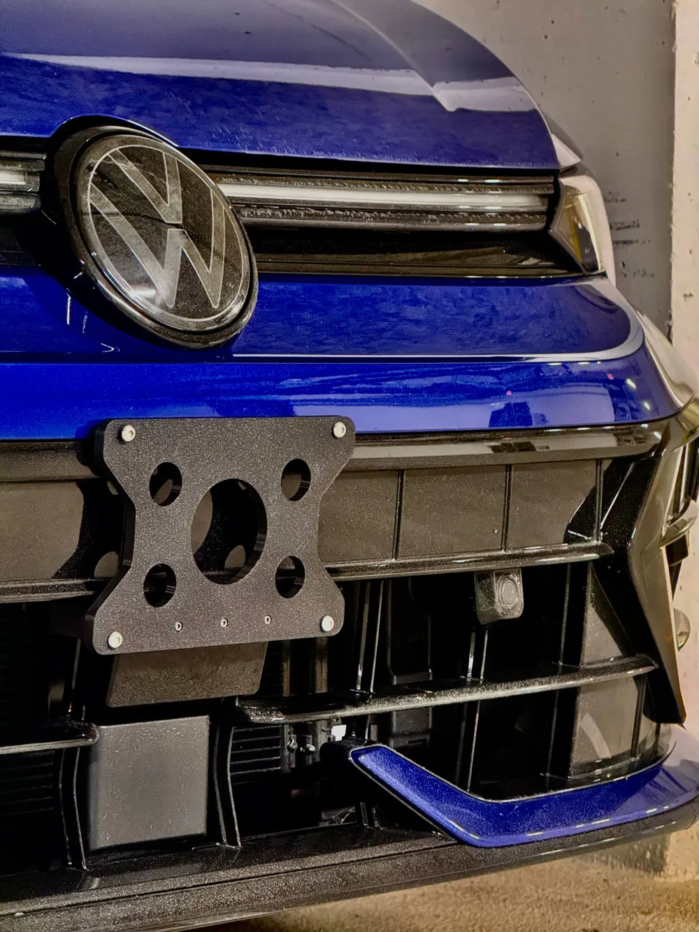 Volkswagen golf r mk8.5 front license plate mount - Free 3D Print Model ...
