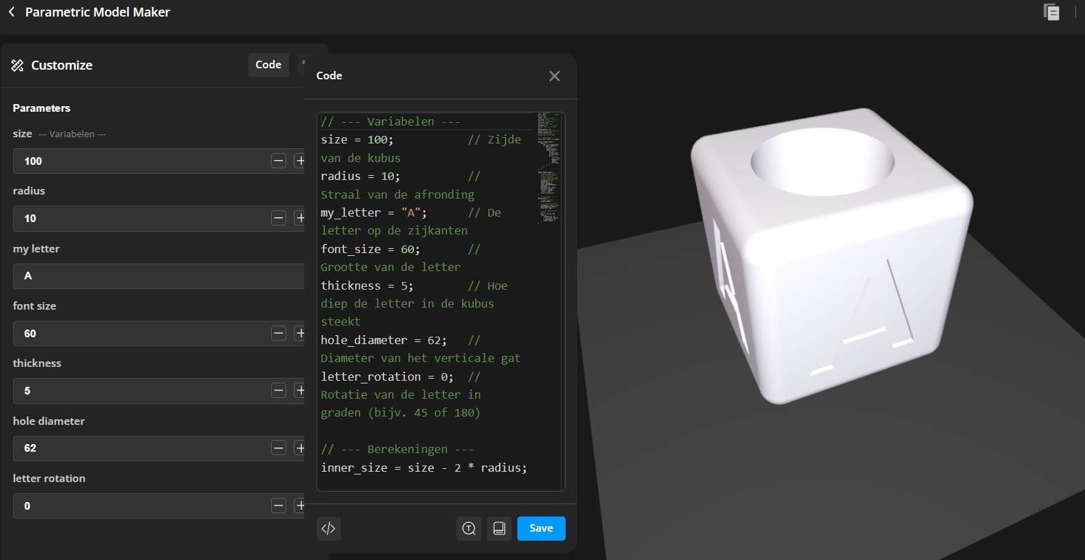 Alphabet Cube Generator - Free 3D Print Model - MakerWorld