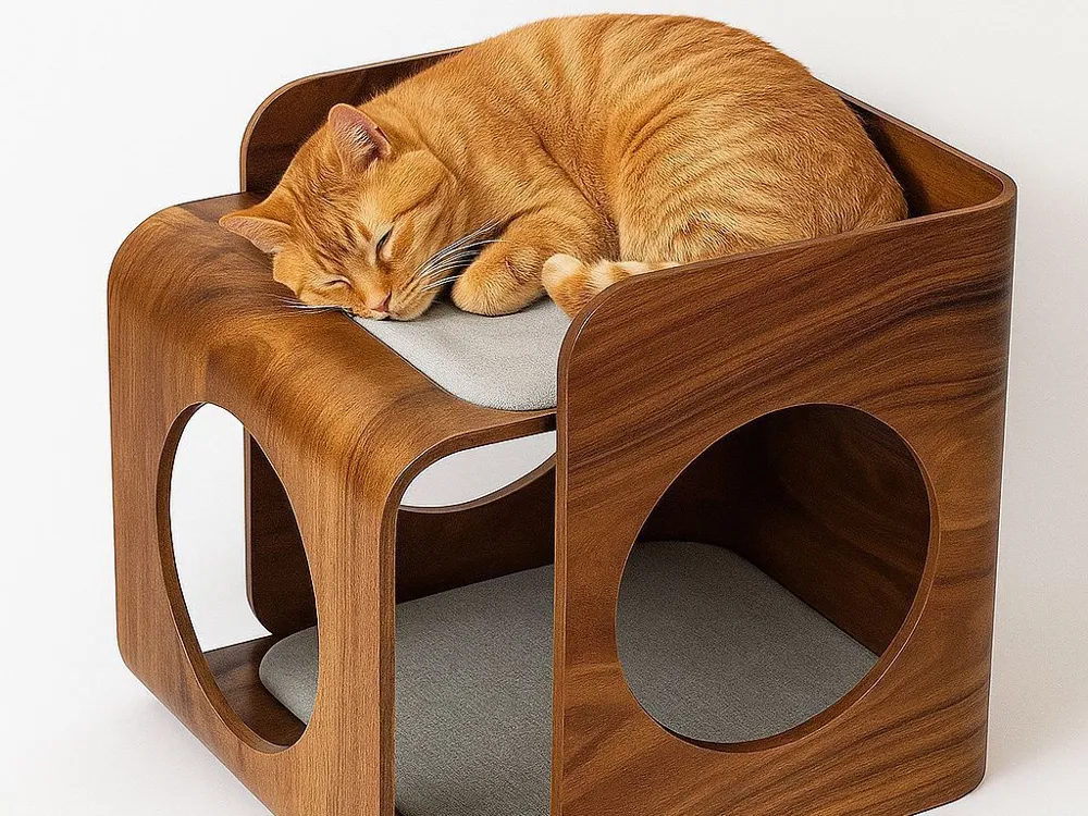 Cube Cat - Free 3D Print Model - MakerWorld