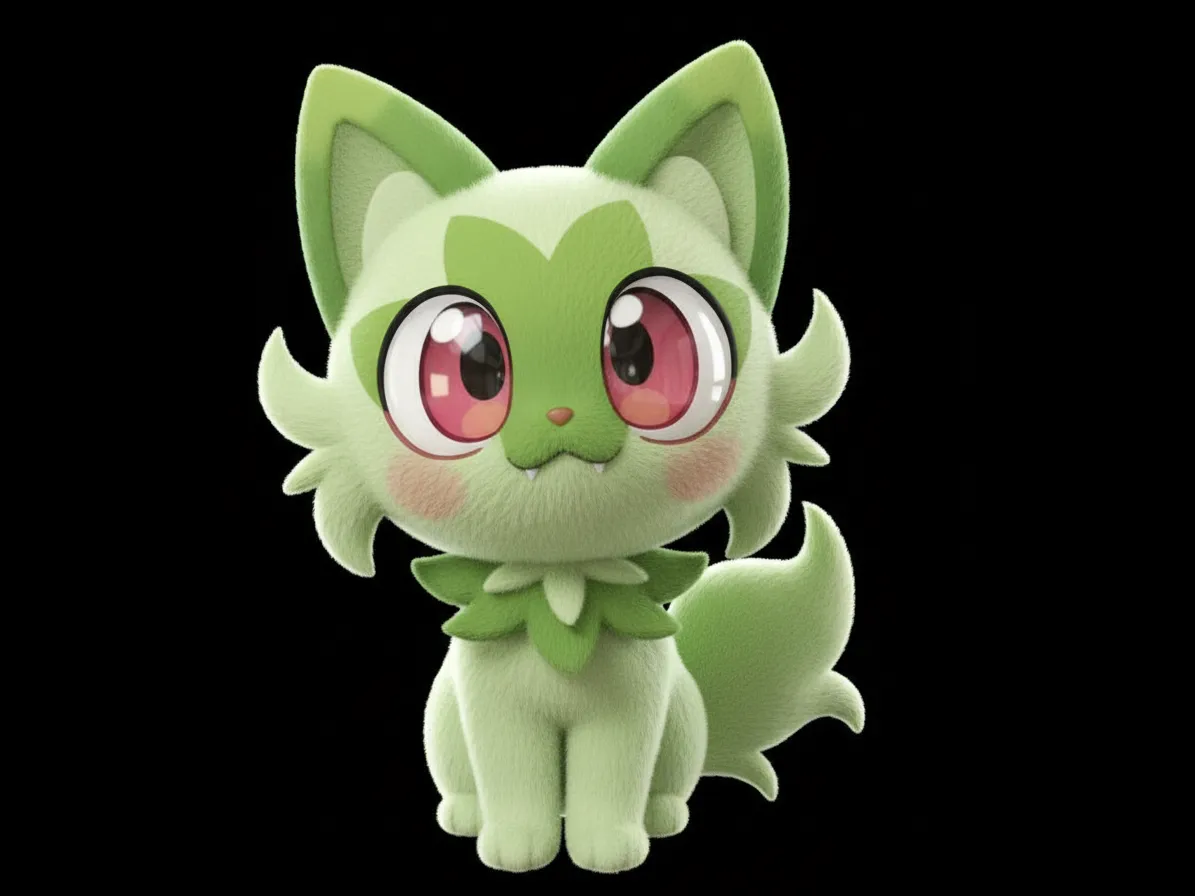 Sprigatito (ニャオハ/Sprigatito) - Pokemon - Free 3D Print Model - MakerWorld