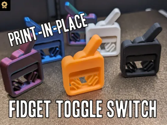 Print-in-Place Fidget Toggle Switch - Free 3D Print Model - MakerWorld