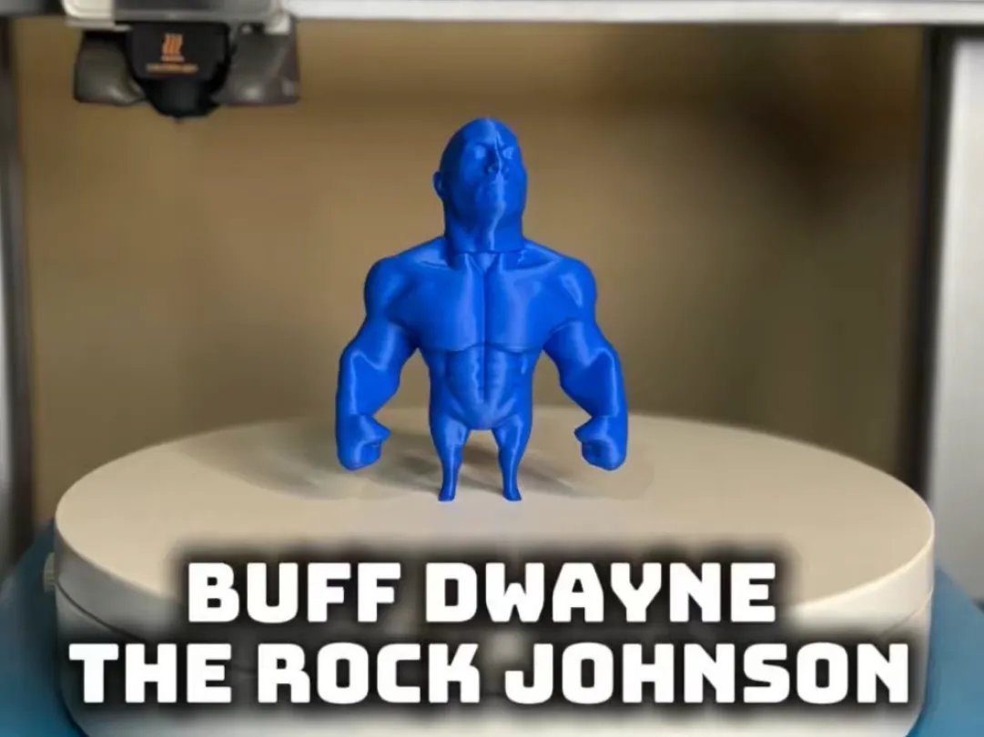 BUFF Dwayne The "ROCK" Johnson - Free 3D Print Model - MakerWorld