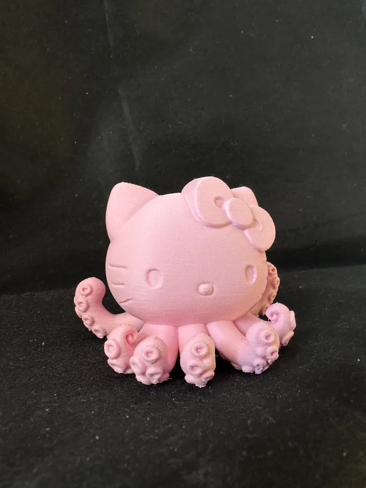 Quirky Octopus Hello Kitty Figurine - Free 3D Print Model - MakerWorld