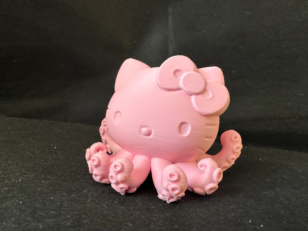 Quirky Octopus Hello Kitty Figurine - Free 3D Print Model - MakerWorld