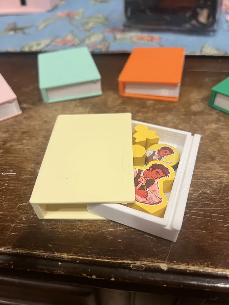 'A Place for All My Books' Token Holders - Free 3D Print Model - MakerWorld