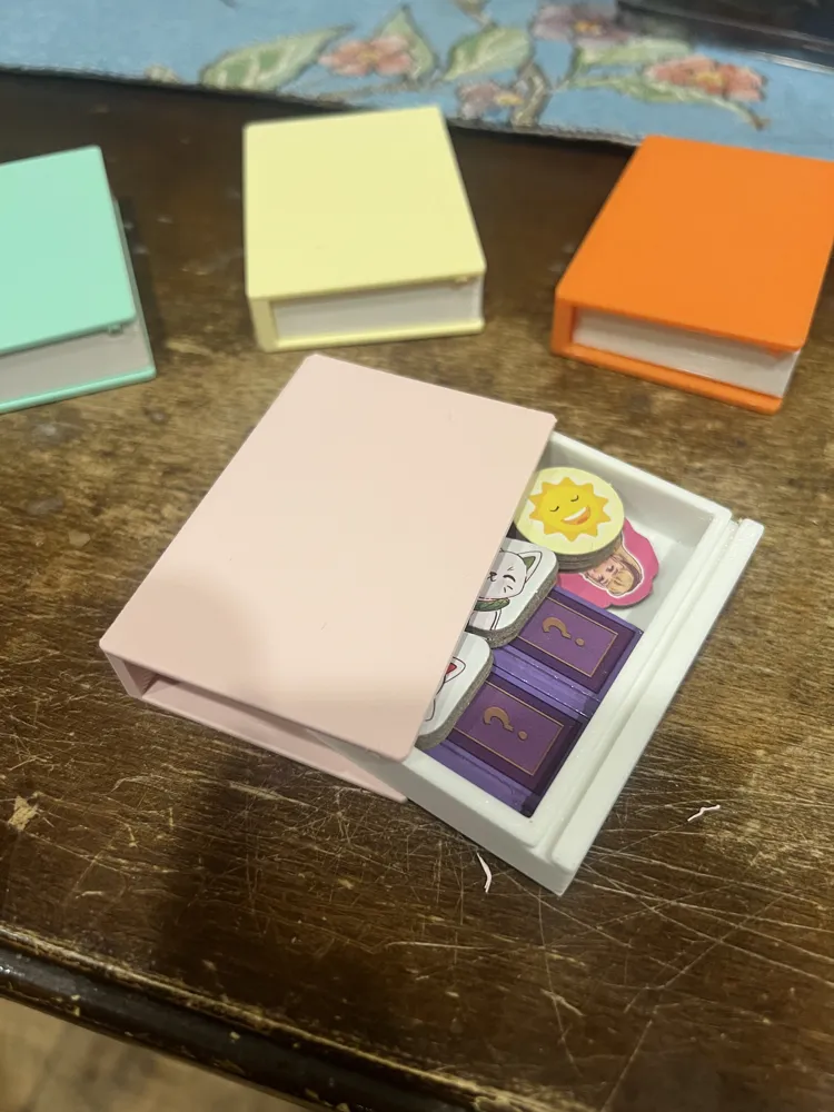 'A Place for All My Books' Token Holders - Free 3D Print Model - MakerWorld