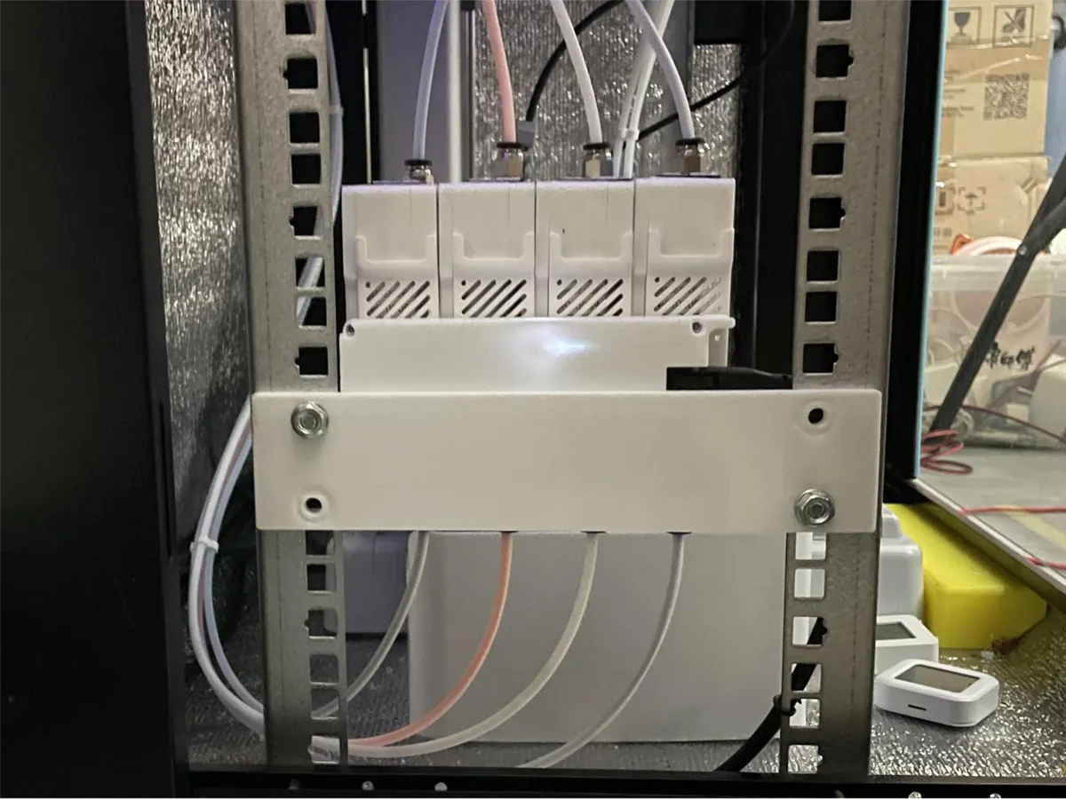 A1 mini-9U Rack-BMCU370 Bracket - Free 3D Print Model - MakerWorld