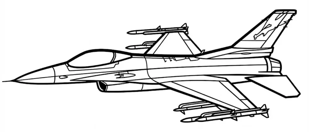 General Dynamics F-16 Fighting Falcon Wall Art - Free 3D Print Model ...