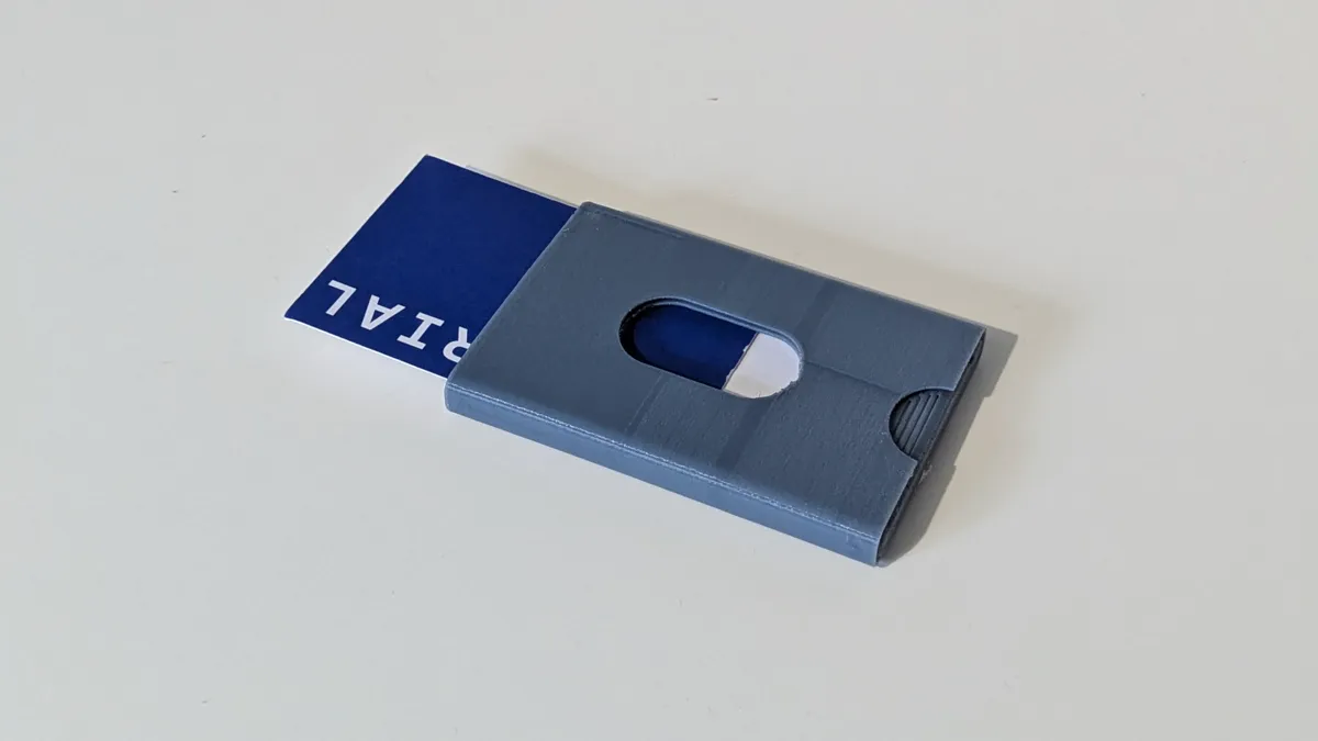 Business Card Holder 85 x 54mm (EURO Size) - Free 3D Print Model ...