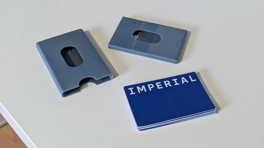 Business Card Holder 85 x 54mm (EURO Size) - Free 3D Print Model ...