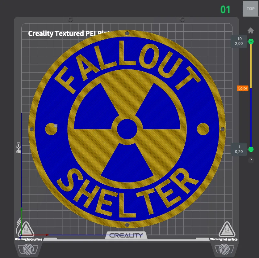 Fallout Shelter Schild Wanddekoration Logo Poster – Kostenloses 3D ...