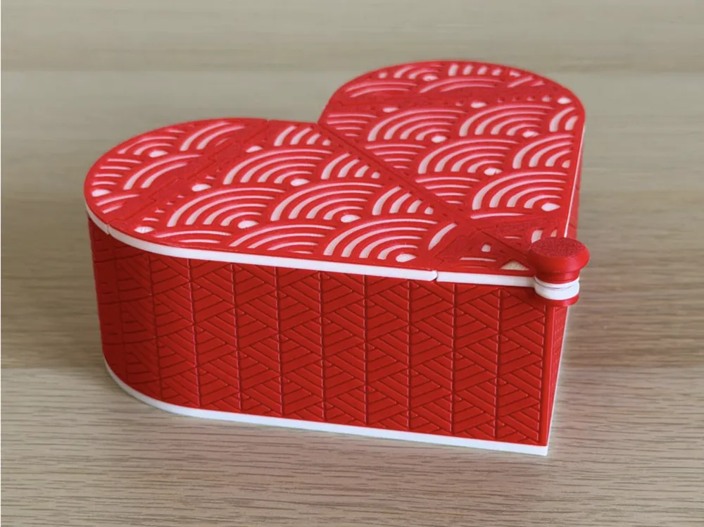 Origami Heart Box - Free 3D Print Model - MakerWorld