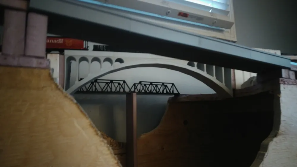 Model Train concrete double arch bridge - Free 3D Print Model - MakerWorld