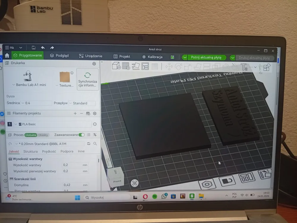 Guardian Angel (name) Polish version - Free 3D Print Model - MakerWorld